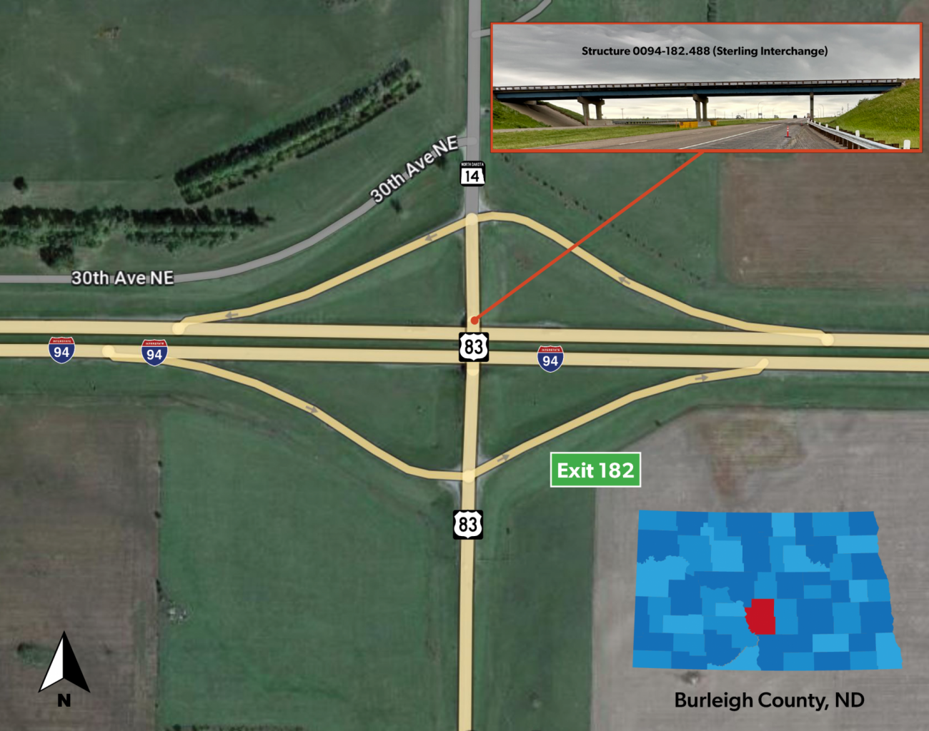 I-94 Interchange (Exit 182) Sterling | NDDOT